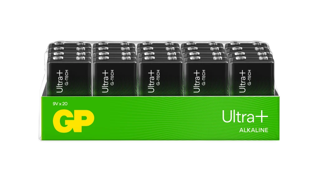GP Ultra Plus 9V-batteri 20-pack | GP Batteries